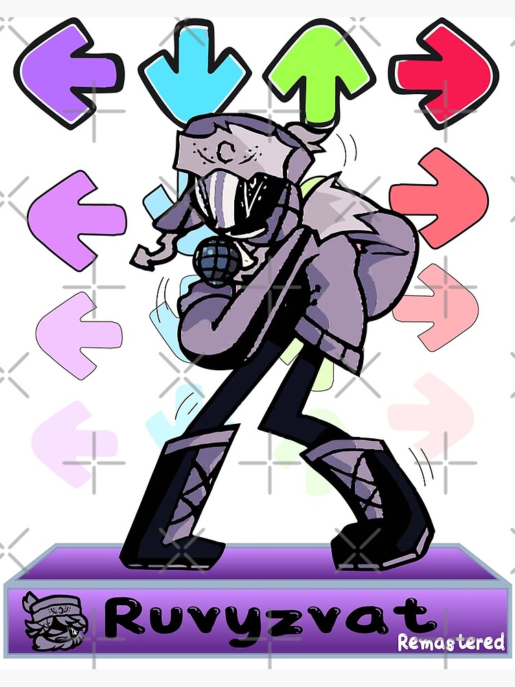 "RUV Die FNF (remastered)" Poster von SJarkCube | Redbubble