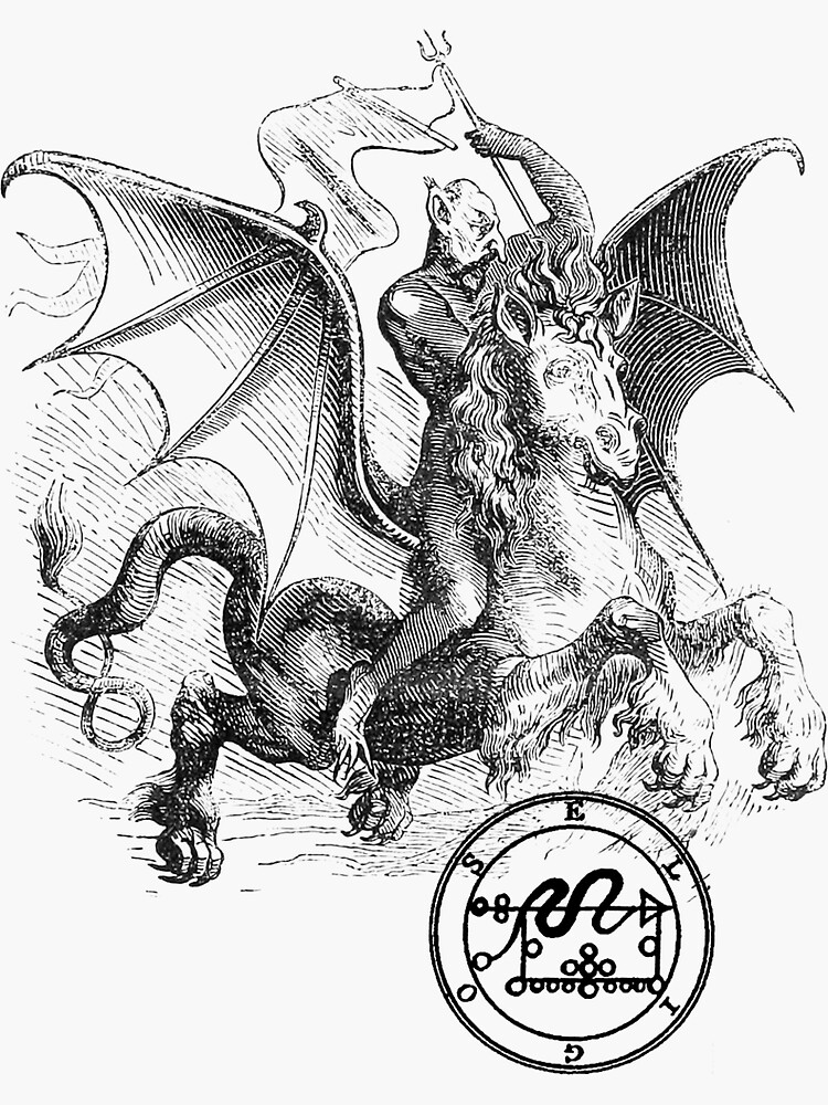 Pegatina «Eligos también conocido como Abigor, Eligor Demon Art y Sigil ...