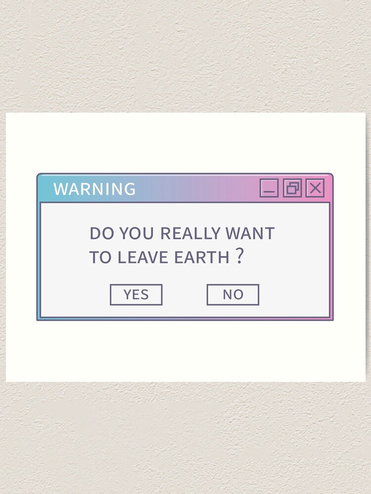 "Windows error space - Vaporwave aesthetic kawaii" Art Print by ayuuky ...