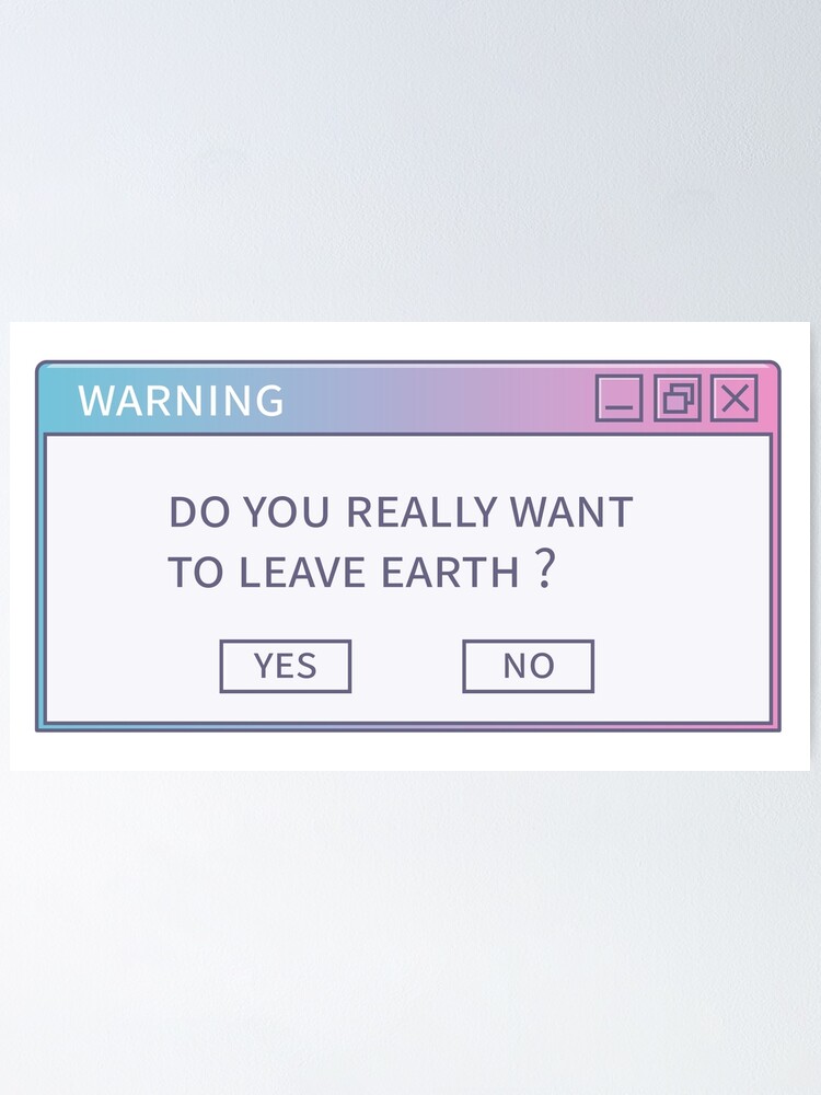 "Windows error space - Vaporwave aesthetic kawaii" Poster for Sale by ...