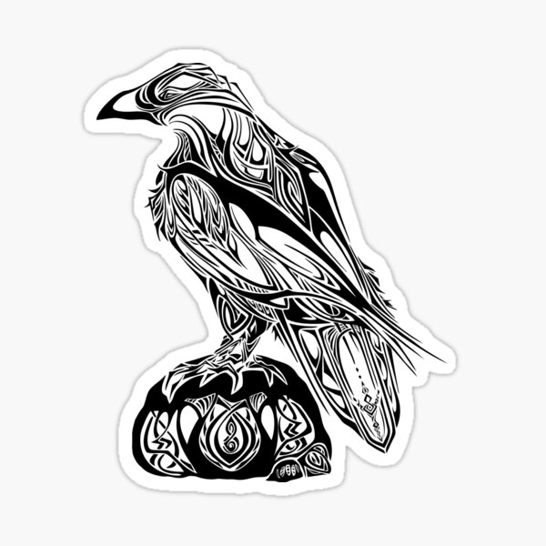 "Raven" Sticker for Sale by katrinawold | Redbubble