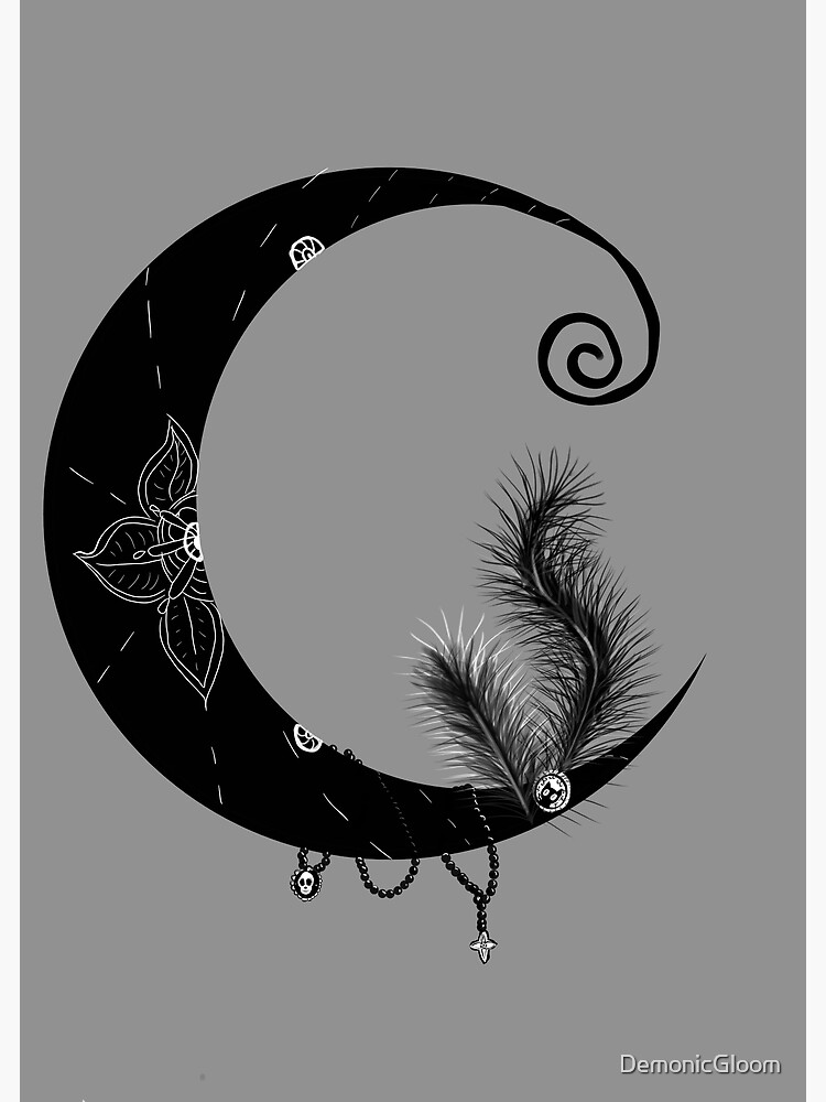 "Gothic Moon" Poster by DemonicGloom | Redbubble
