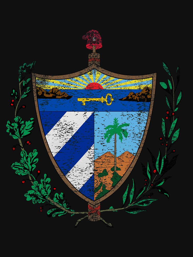 "Cuban Coat of Arms Cuba Symbol " T-shirt for Sale by ozziwar ...