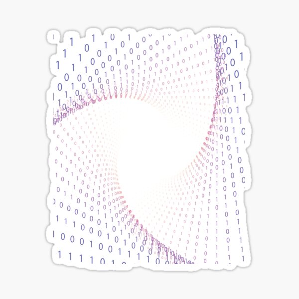 "binary code / computer language 0 and 1" Sticker for Sale by kziz ...