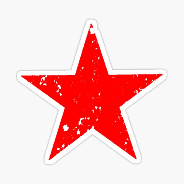 "Red Star" Sticker by therealjdubz | Redbubble