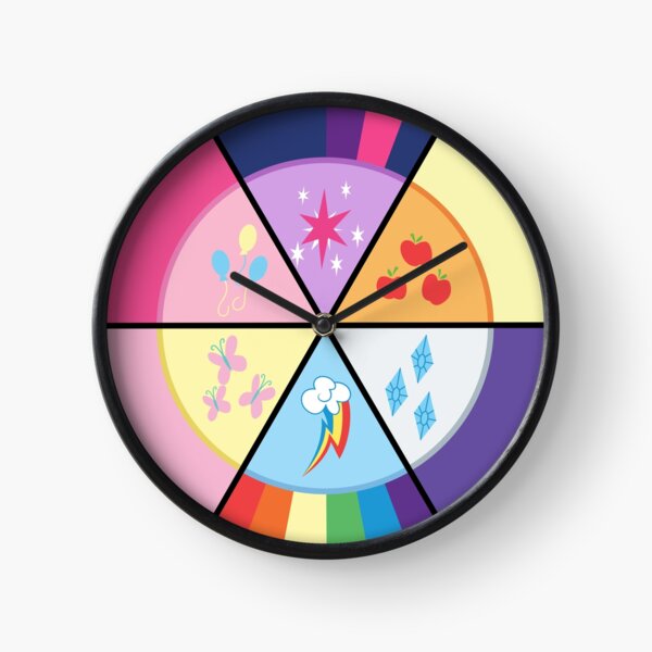 "My Little Pony Cutie Mark Circle" Clock for Sale by CGWolf13 | Redbubble