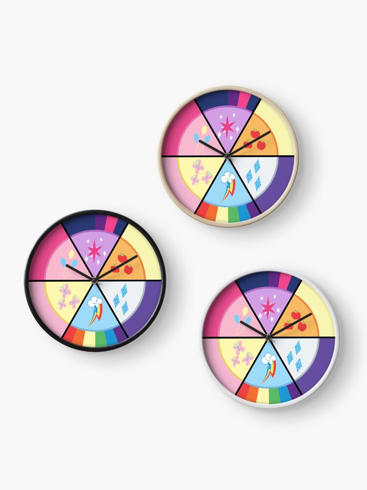 "My Little Pony Cutie Mark Circle" Clock for Sale by CGWolf13 | Redbubble