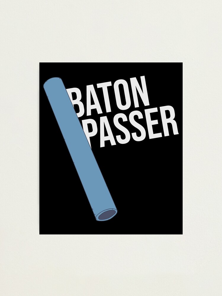 Lámina fotográfica «Texto de pase de batuta - Pista y campo - Carrera ...