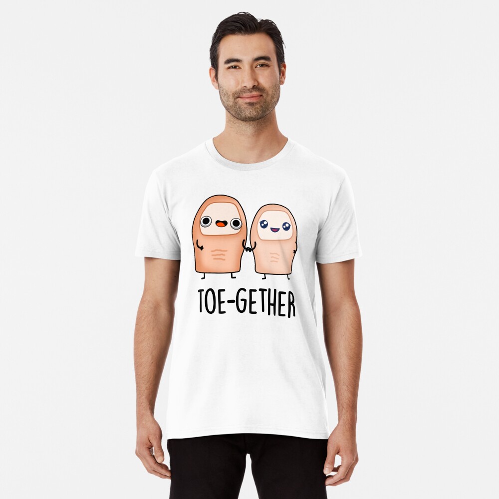 "Toe-gether Cute Big Toe Puns" Sticker for Sale by punnybone | Redbubble