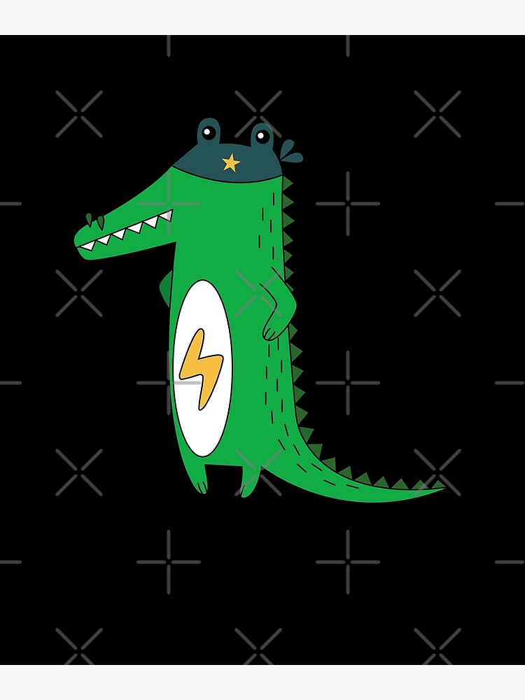 "Superhero Alligator" Poster for Sale by GBDesigner | Redbubble