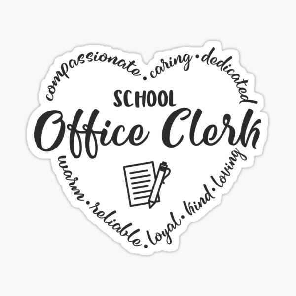 "School office clerk, assistant, school" Sticker for Sale by ...