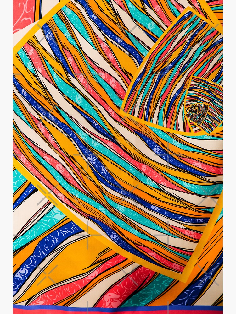 " Vibrating colors and lines " Sticker for Sale by RafaelLima7 | Redbubble