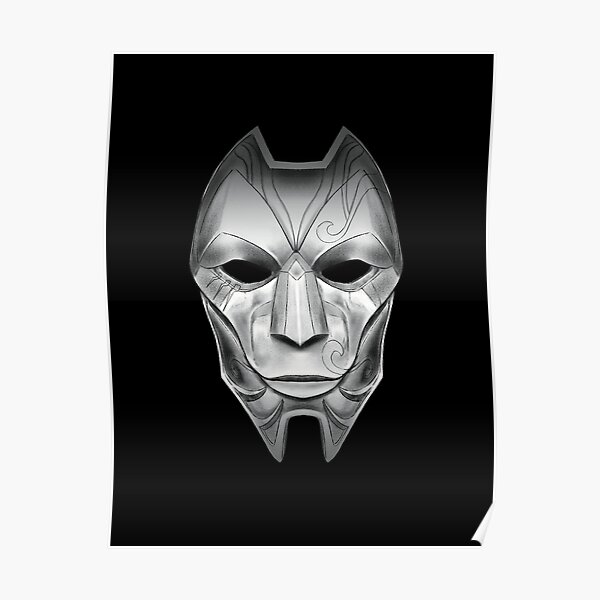 "Jhin mask" Poster for Sale by RatKingRatz | Redbubble