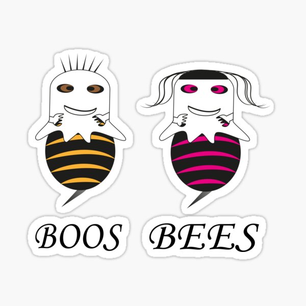 "boo bees boobees funny cute cool boo bees" Sticker for Sale by Storeno ...