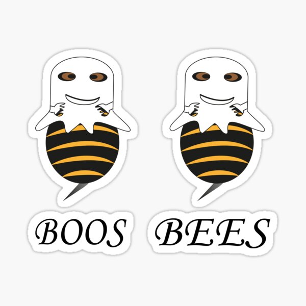 "boo bees boobees funny cute cool boo bees" Sticker for Sale by Storeno ...