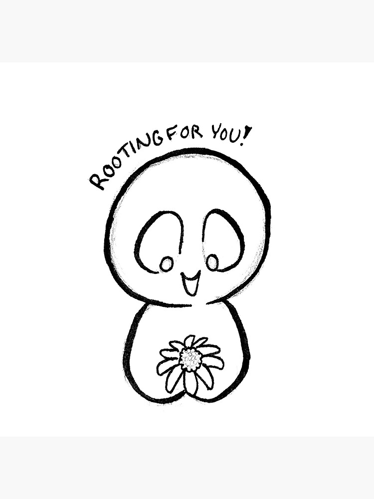 "Rooting For You! Joie De Vivre Cartoon" Sticker for Sale by ...