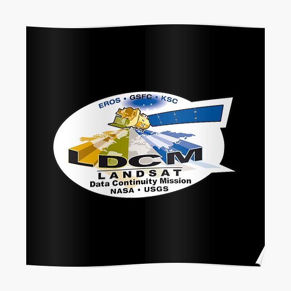 "LANDSAT 8 logo mission" Poster for Sale by trendistudio | Redbubble