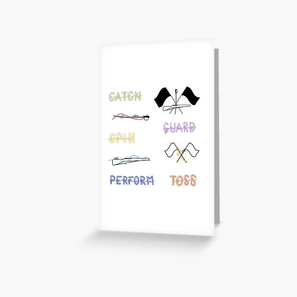 "Color Guard Word Pack" Sticker for Sale by kkanthatham | Redbubble