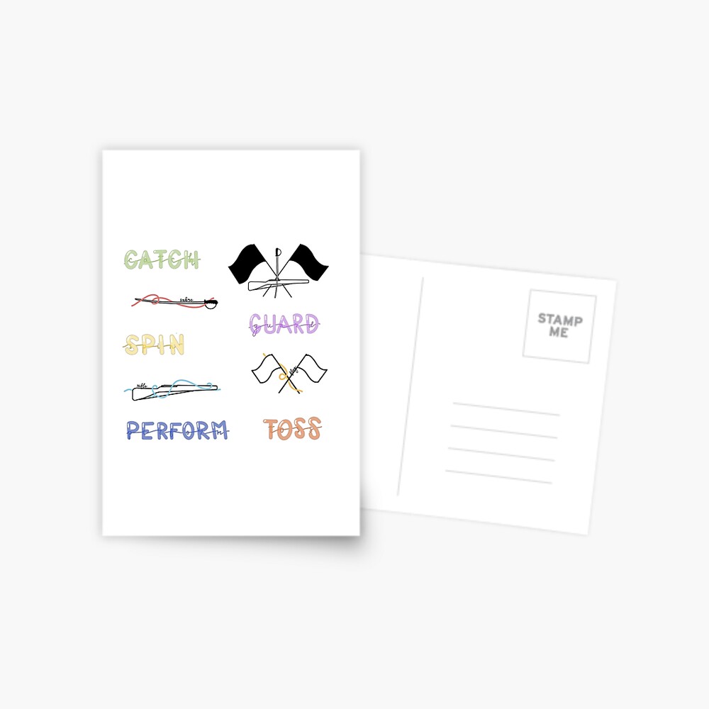 "Color Guard Word Pack" Sticker for Sale by kkanthatham | Redbubble