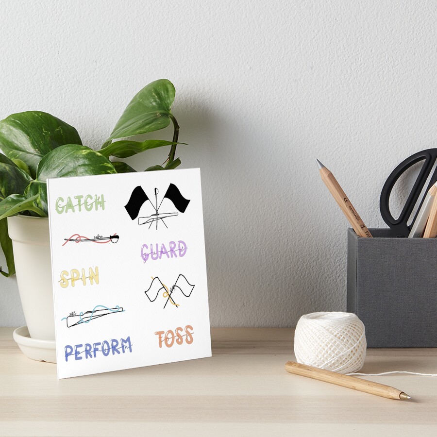 "Color Guard Word Pack" Sticker for Sale by kkanthatham | Redbubble
