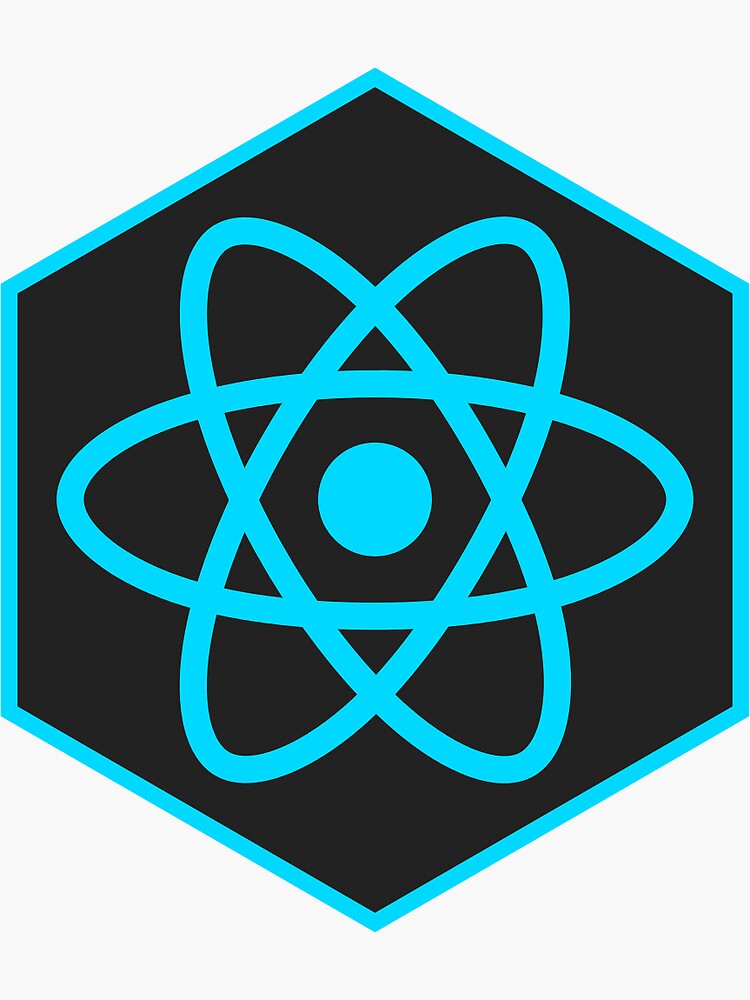 "React hexagon" Sticker for Sale by bitomule | Redbubble