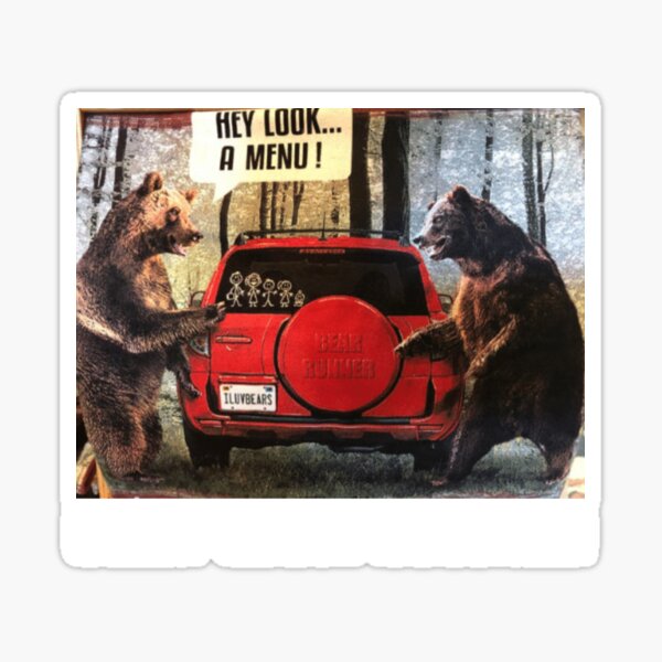 "Hey Look A Menu" Sticker for Sale by Bdesing | Redbubble