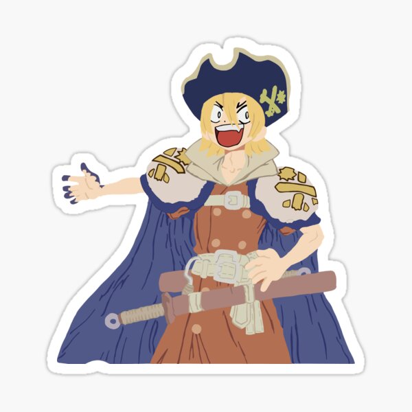 "Ryusui Nanami Minimalist - DR STONE - YELLOW" Sticker for Sale by ...