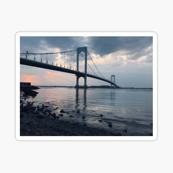 "Whitestone Bridge " Sticker for Sale by art-dreams | Redbubble