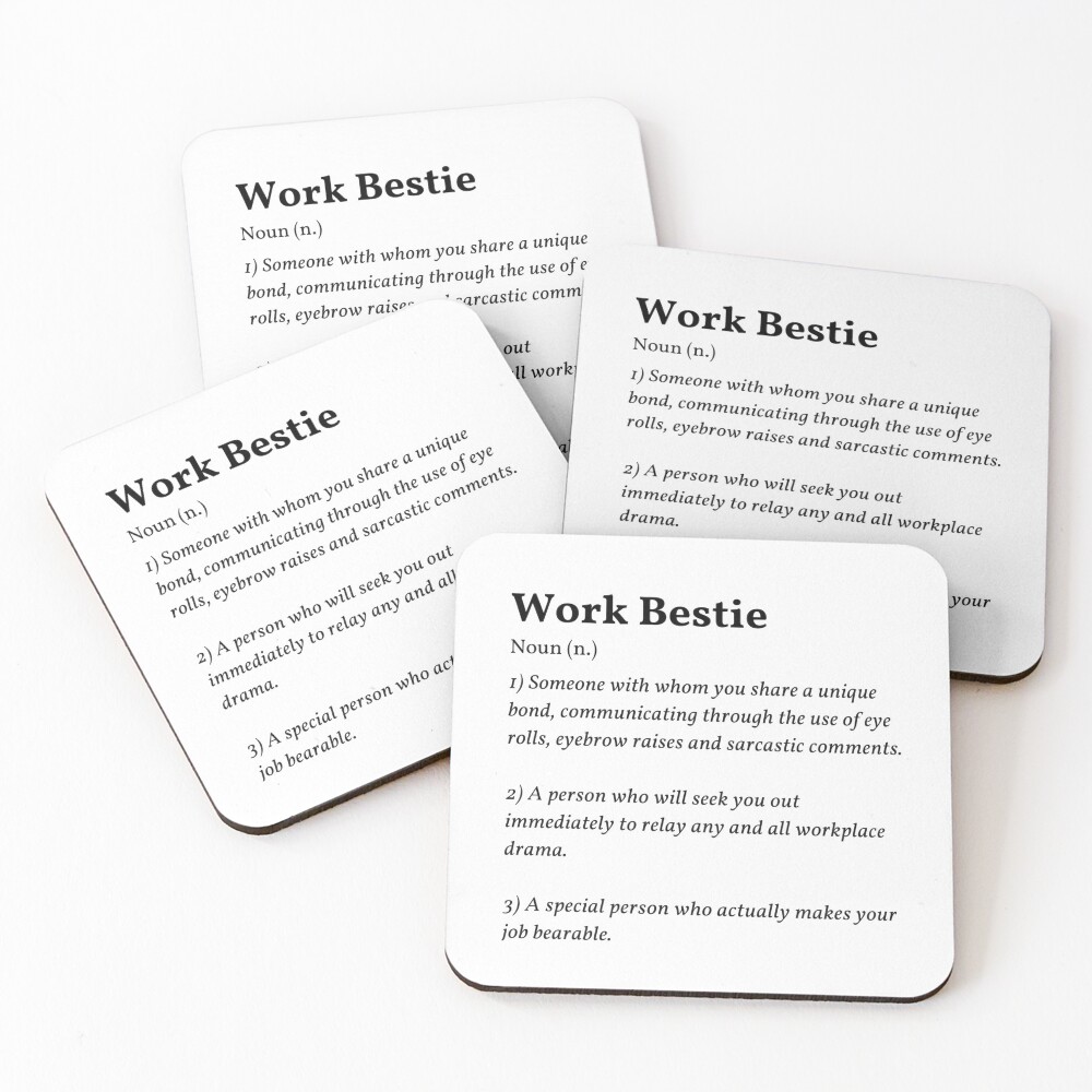"Work Bestie " Sticker for Sale by EverythingUK | Redbubble