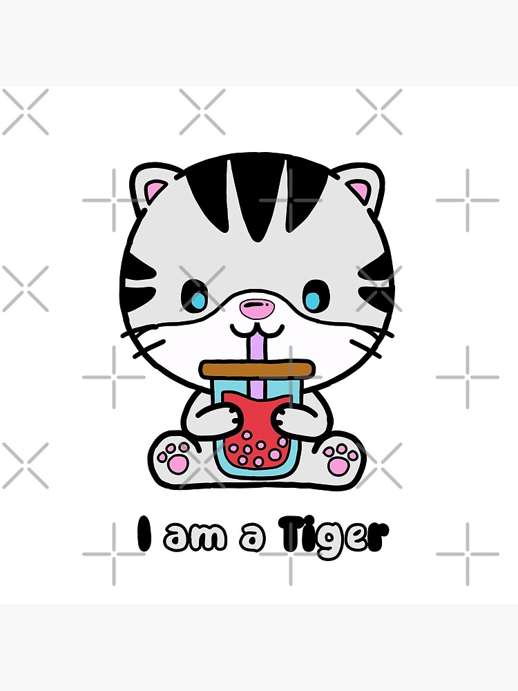 "White Tiger Bubble Tea" Poster for Sale by JABG-01 | Redbubble