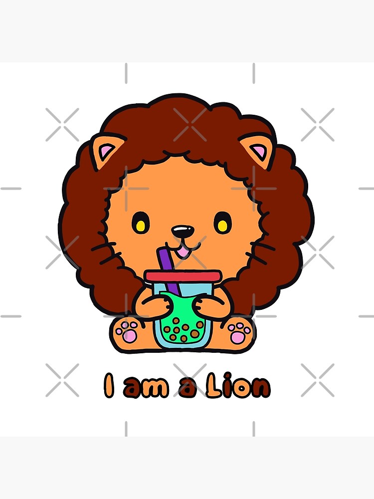 "Lion Bubble Tea" Poster for Sale by JABG-01 | Redbubble
