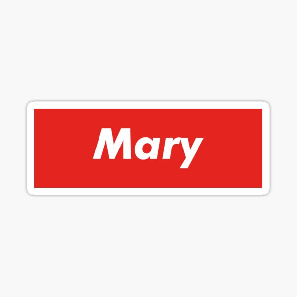 "Mary Name – Mary" Sticker for Sale by OctaveTM | Redbubble