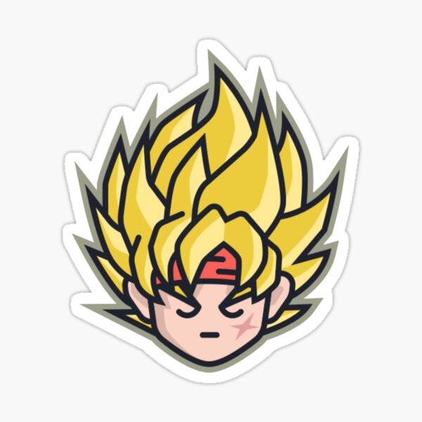 "Bardock SS" Sticker for Sale by Cursed-Teemo | Redbubble