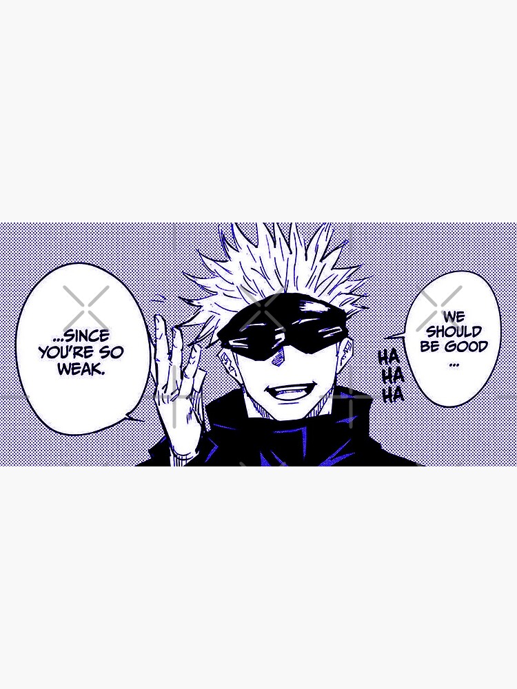 "Gojo Satoru manga - Yowai mo" Canvas Print for Sale by Angellinx3 ...