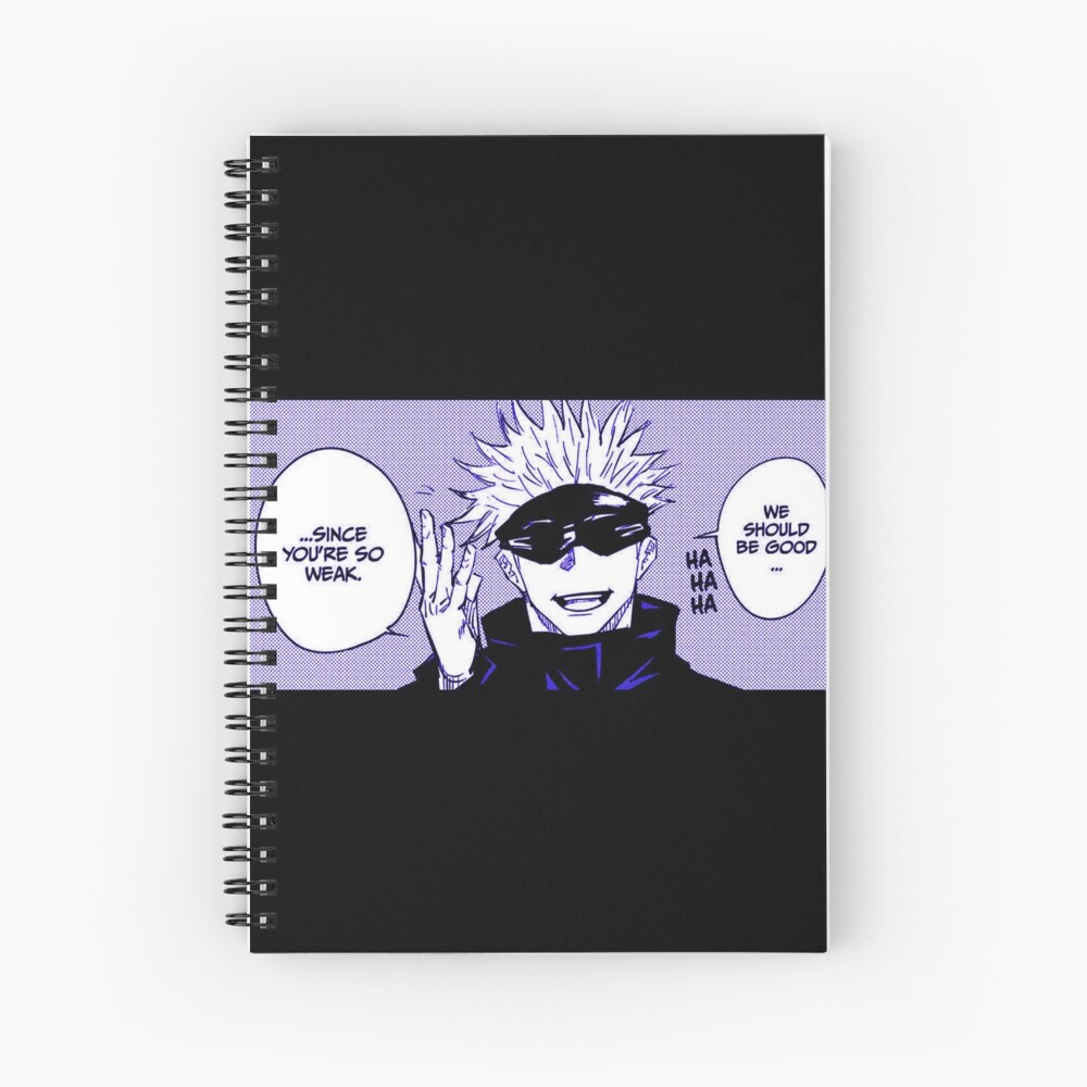 "Gojo Satoru manga - Yowai mo" Spiral Notebook for Sale by Angellinx3 ...