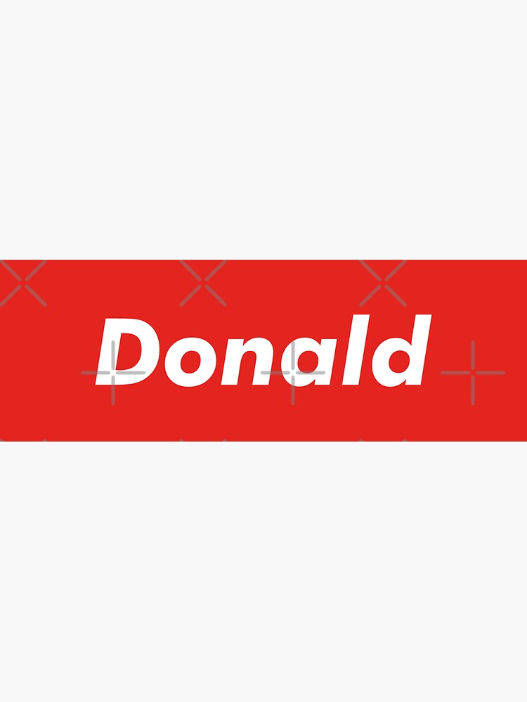 "Donald Name – Donald" Sticker by OctaveTM | Redbubble