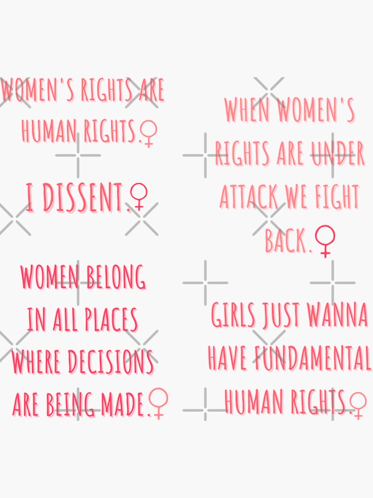 " Women's rights are human rights, women rights" Sticker for Sale by ...