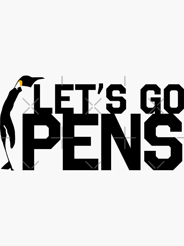"LET'S GO PENS (*ORIGINAL DESIGN*)" Sticker for Sale by crowbarr ...