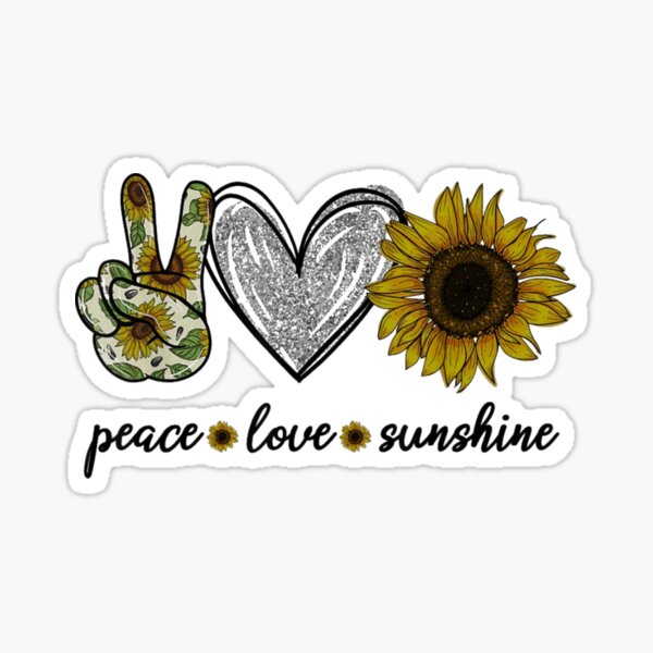 Craft Supplies & Tools Scrapbooking Peace Love Sunshine Sticker Boho ...