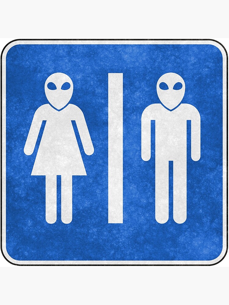 "Alien Toilet Sign" Poster for Sale by FacioDesigns | Redbubble