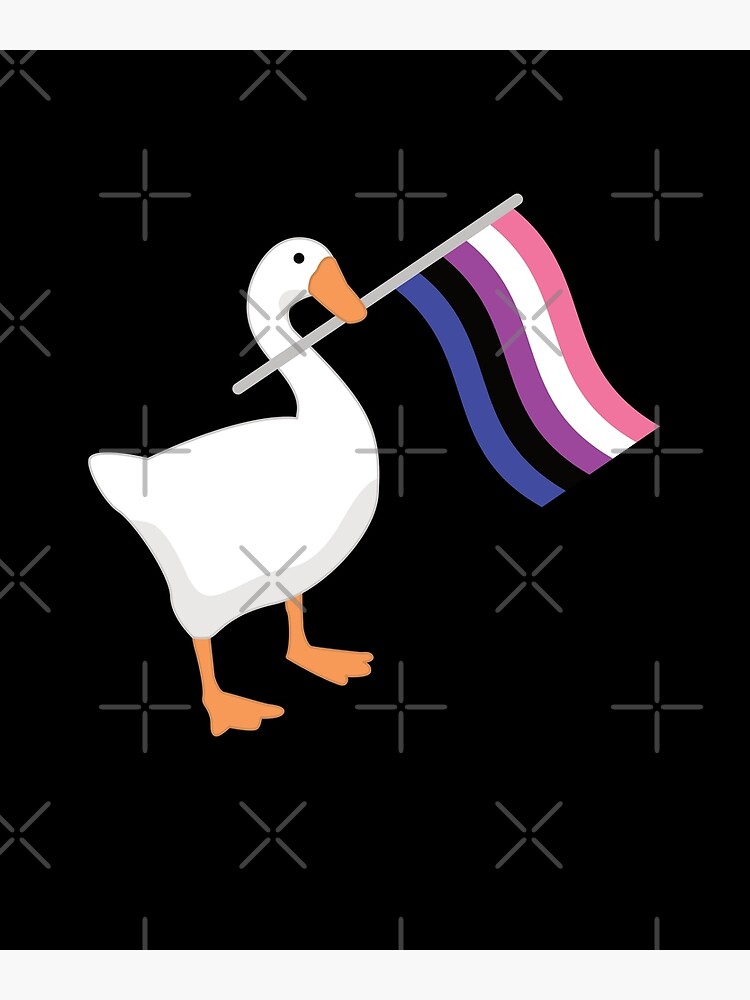 "Goose Gender Fluid Pride Flag LGBTQ" Poster for Sale by ChailynReed ...