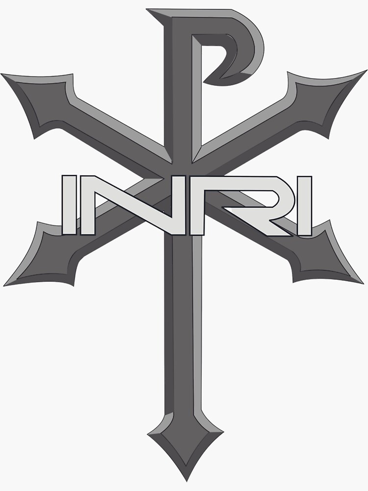 "INRI band logo" Sticker for Sale by CoreFire | Redbubble