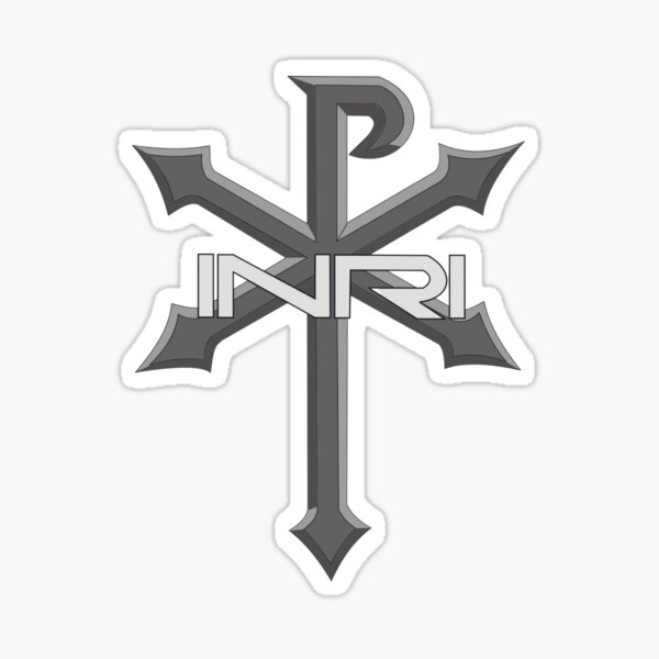 "INRI band logo" Sticker for Sale by CoreFire | Redbubble