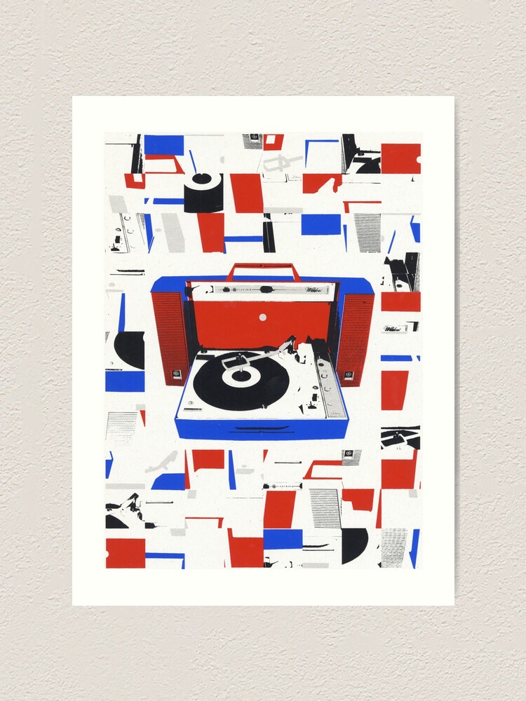 "Wildcat Exploded - Turntable Portable Record Player Pop Art" Art Print ...