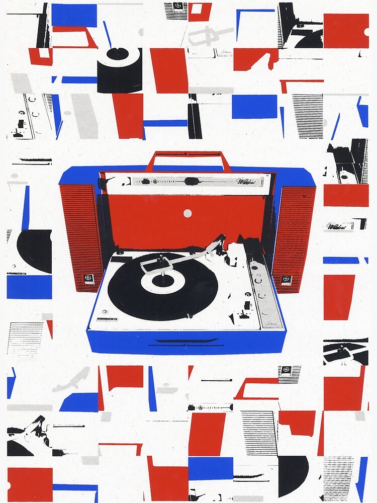 "Wildcat Exploded - Turntable Portable Record Player Pop Art" Art Print ...