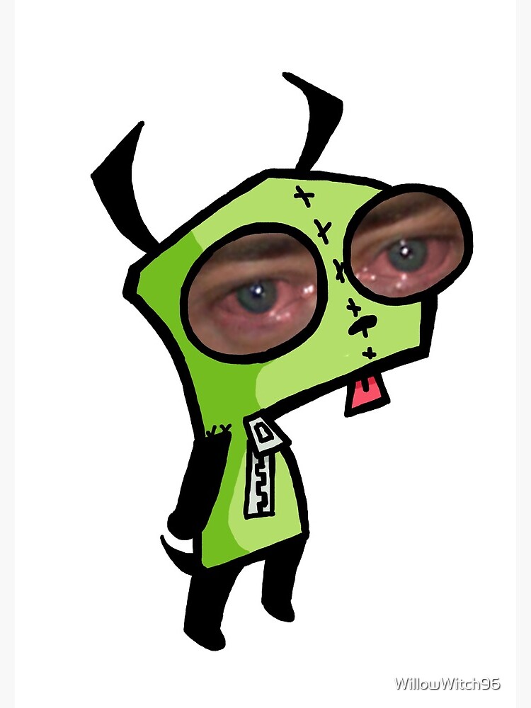 "Gir Invader Zim Brendan Fraser Crying Eyes *NEW VER*" Spiral Notebook ...