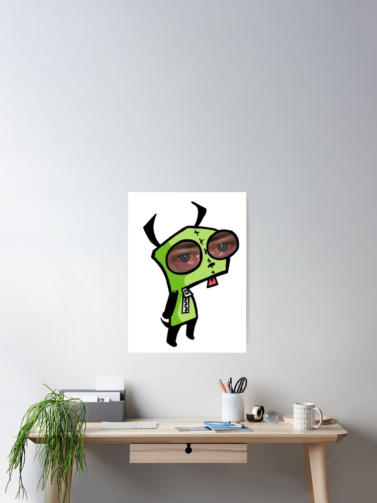 Póster for Sale con la obra «Gir Invader Zim Brendan Fraser Crying Eyes ...
