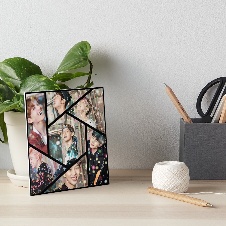 "BTS Confetti Collage" Art Board Print by EternalBangtan | Redbubble
