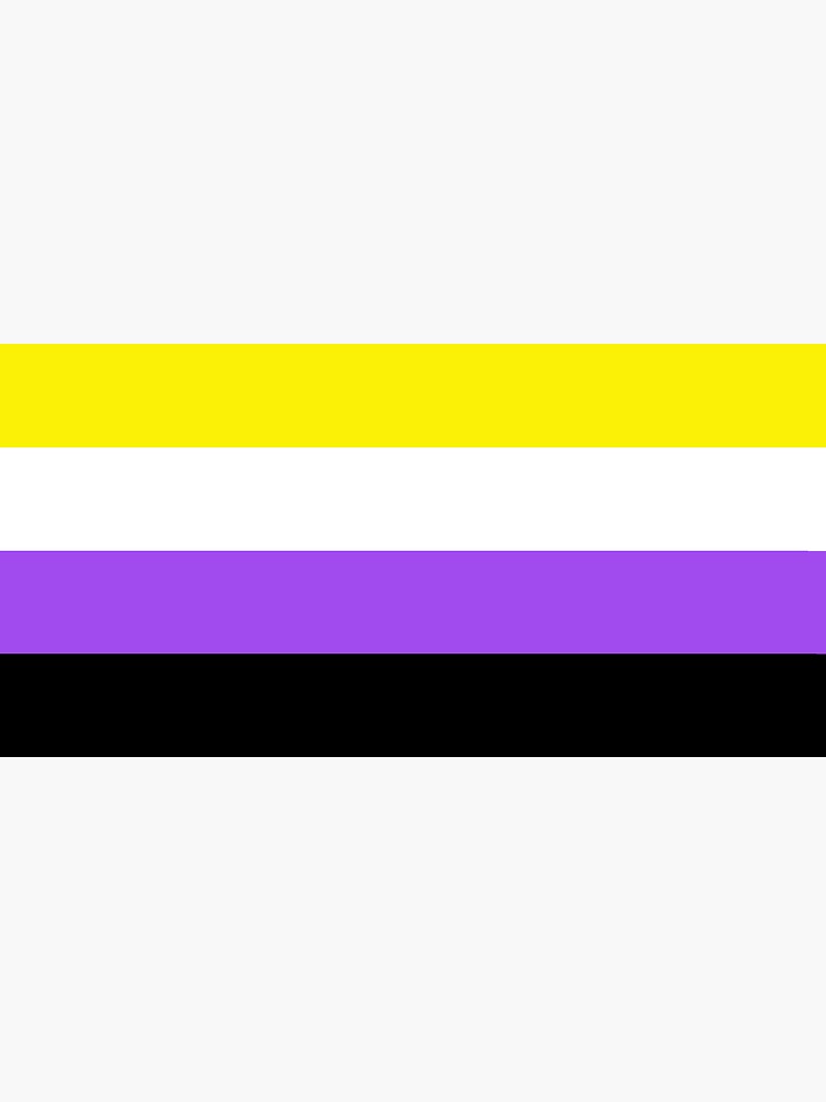"Non-Binary / NB / Enby Pride Colors" Sticker for Sale by ...
