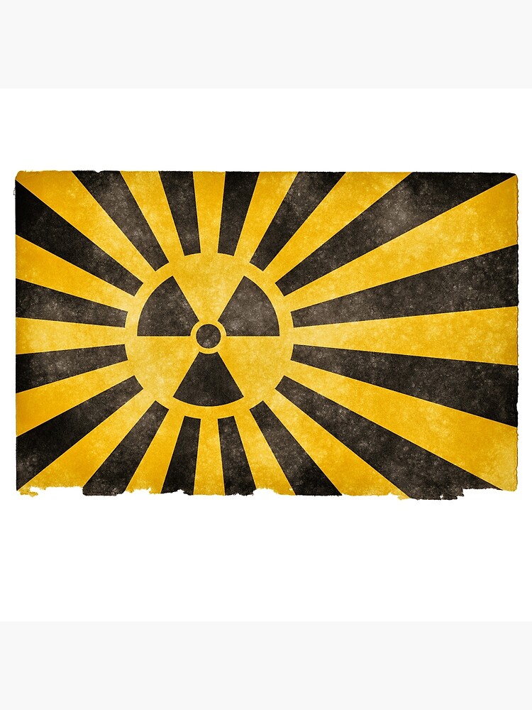 "Nuclear Symbol Sunburst Flag" Poster by FacioDesigns | Redbubble